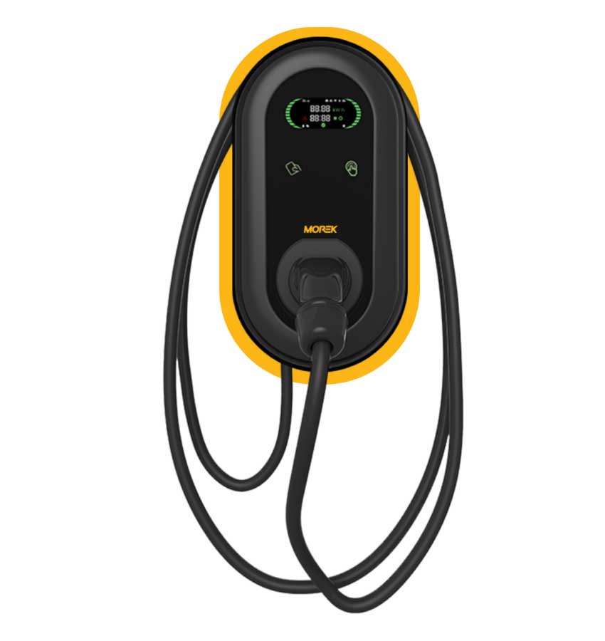 Morek 22 kW elektromobilių įkrovimo stotelė su Type 2 lizdu - AR Solar